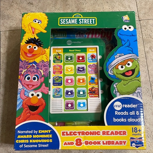 Sesame Street | Toys | Sesame Street Electronic Reader And 8 Book ...